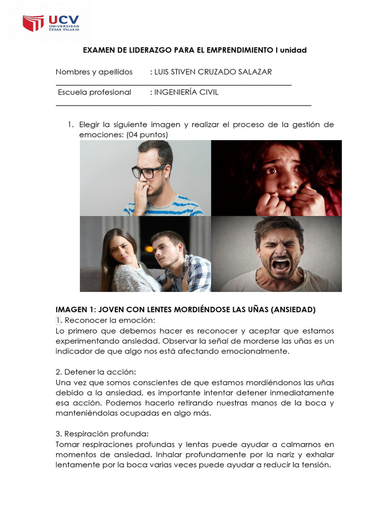 EXAMEN DE LIDERAZGO PARA EL EMPRENDIMIENTO II-2023 Word | PDF | Dejar ... EXAMEN DE LIDERAZGO PARA EL EMPRENDIMIENTO II-2023 Word | PDF | Dejar ...