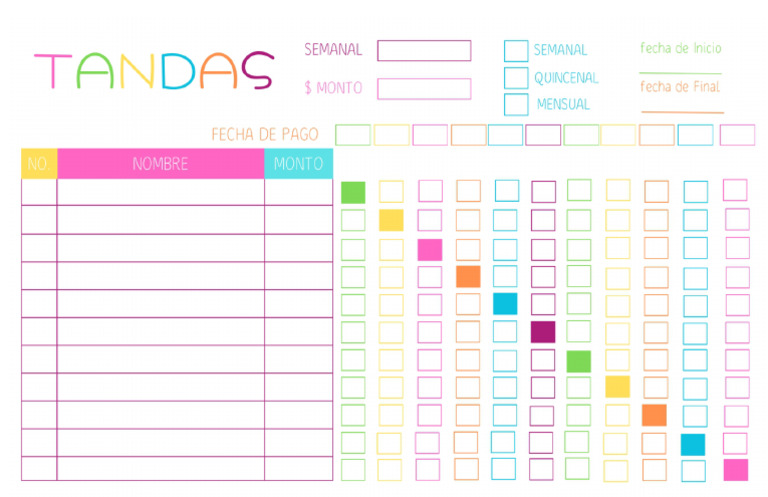 Formato Tandas | PDF