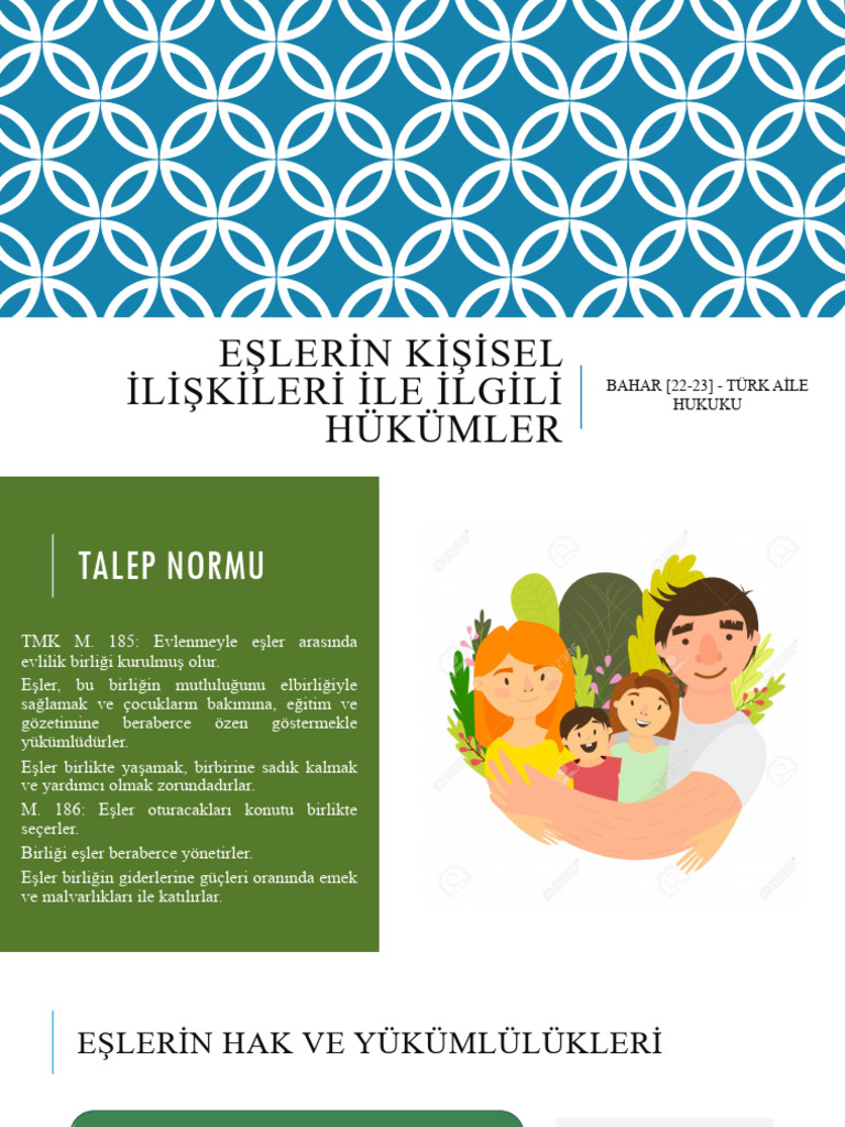 Evli Li G I N Genel Hu Ku Mleri Ve Es Leri N Ki S I Sel I Li S Ki Leri | PDF