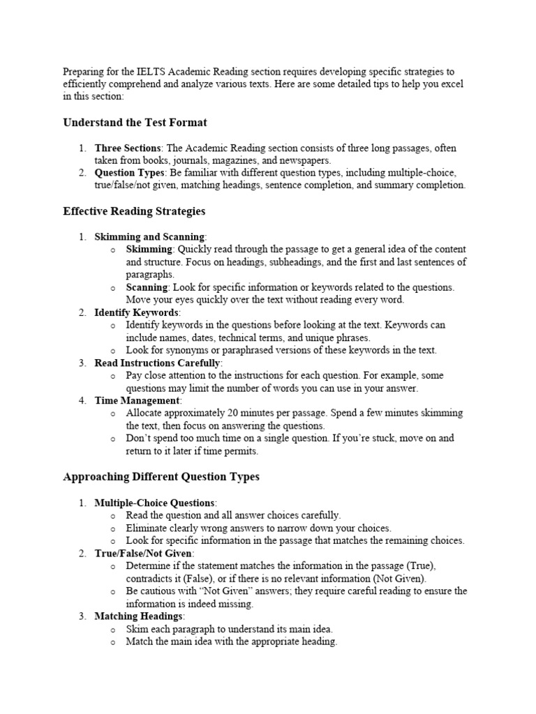 Tips for IELTs reading | PDF | Polar Bear | Speed Reading