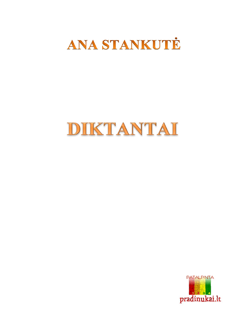 Stankute A Lietuviu Diktantai | PDF
