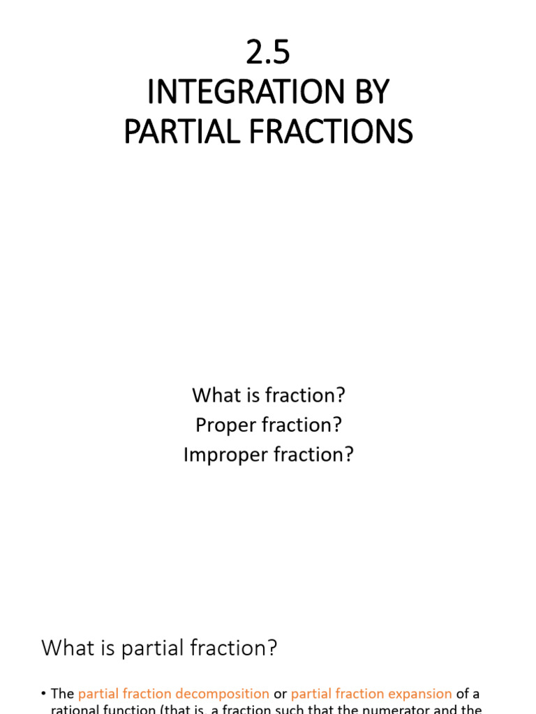 Partial Fraction Integration Guide | PDF | Algebra | Numbers