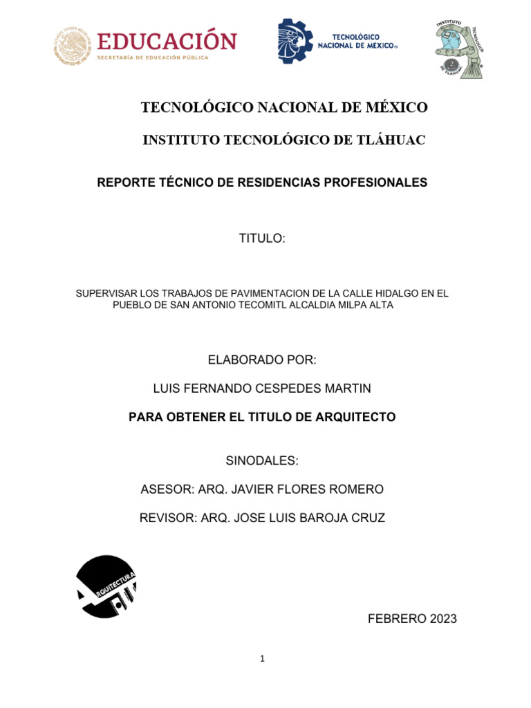 Reporte Tecnico Residencia Profesional | Descargar gratis PDF | Presupuesto | Experiencia