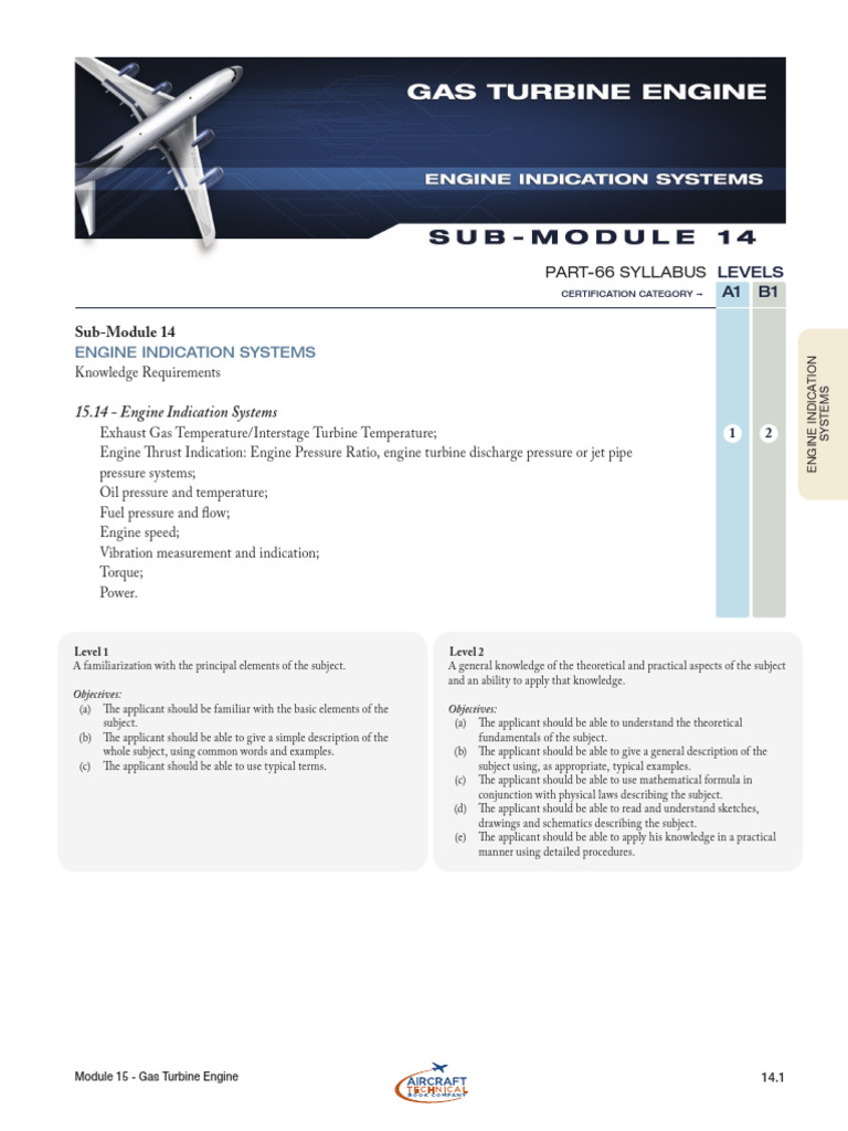 Engine Indicating System EASA Module 15 | PDF | Engines | Electric ...