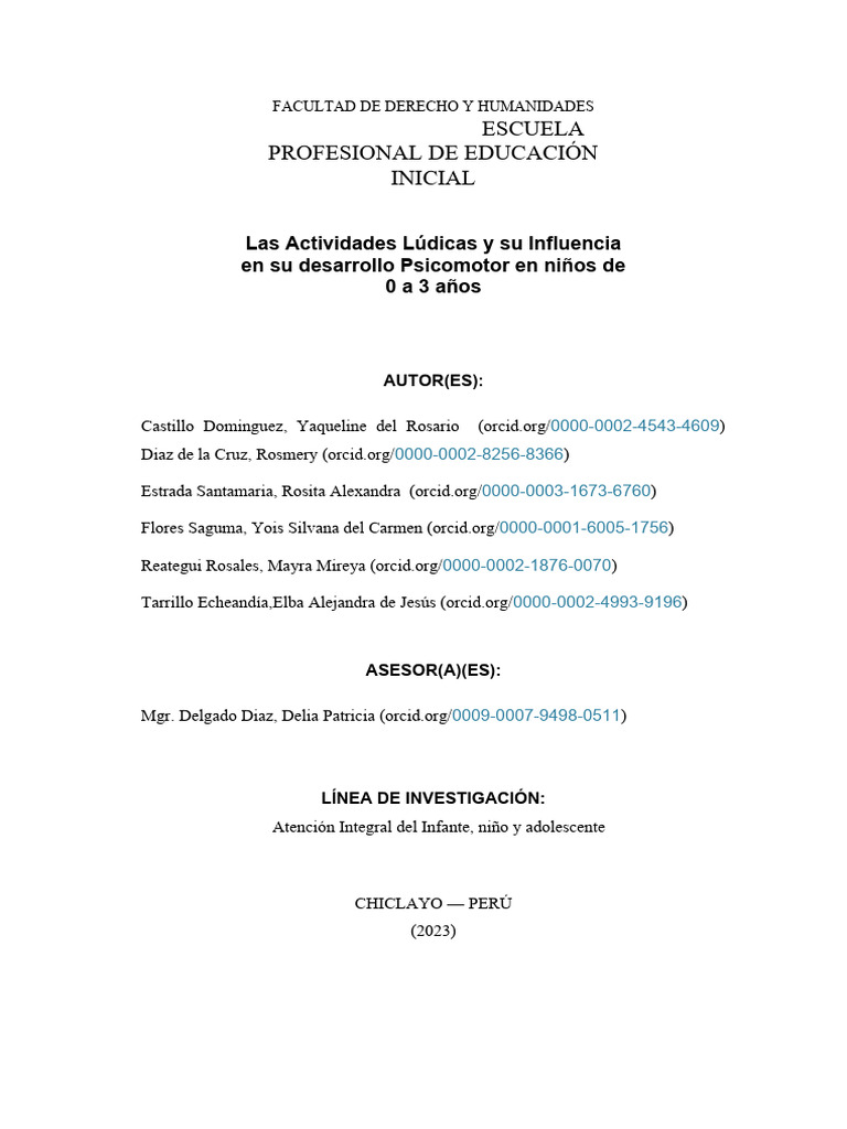 Articulo de Psicomotricidad | PDF | Aprendizaje | Educación de la ...