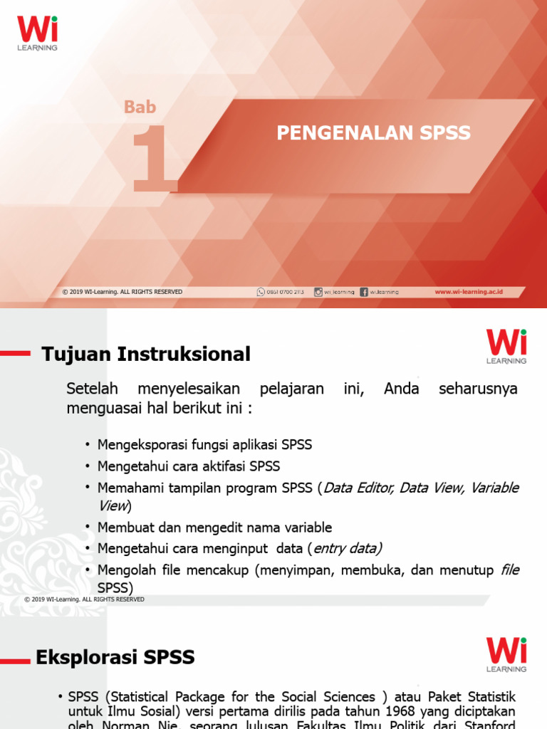 Bab 1 Pengenalan SPSS Dan Entry Data | PDF