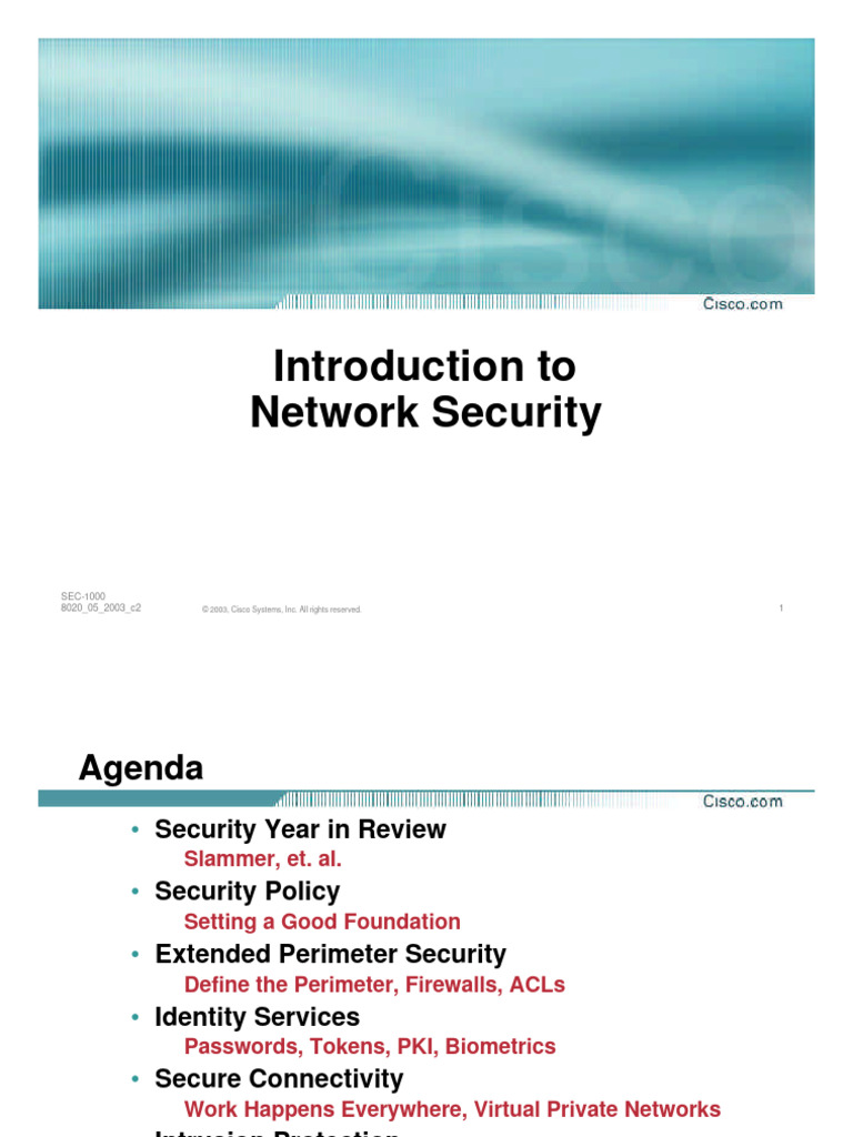 Introduction To Network Security Pdf Proxy Server Computer Network