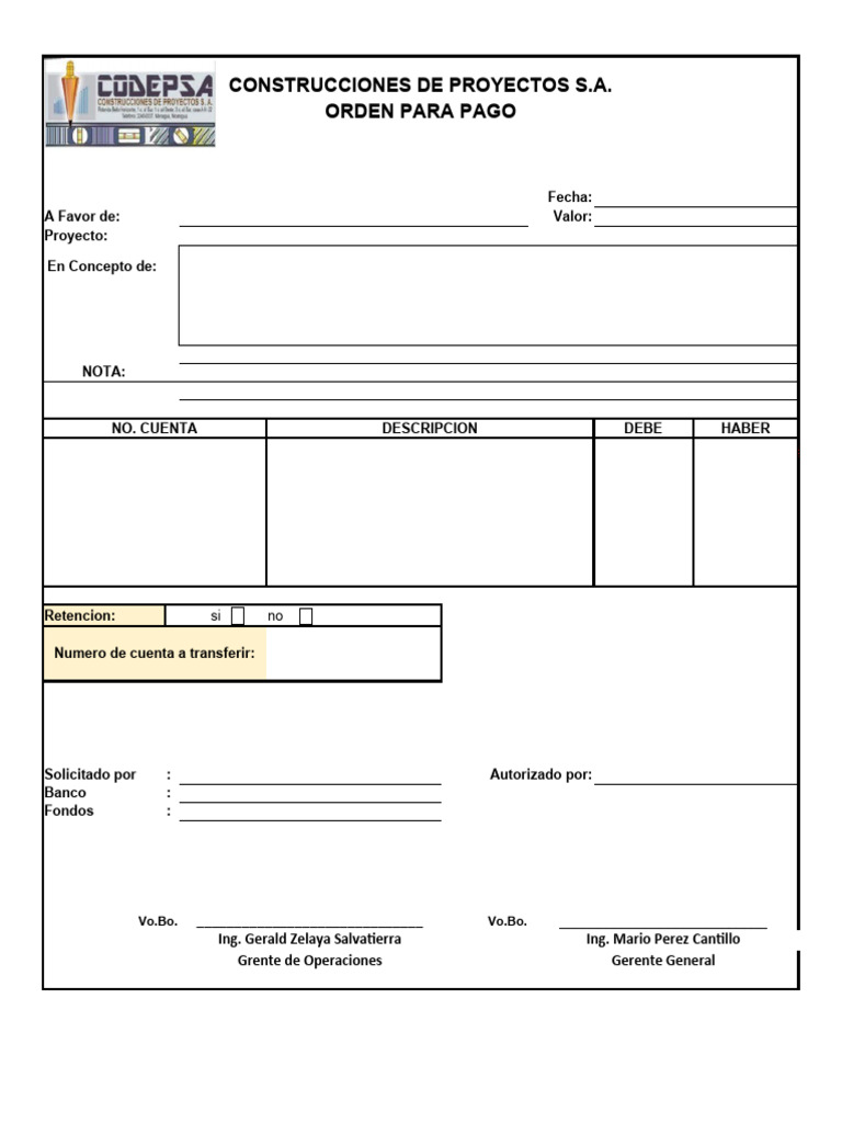 Formato Solicitud de Pagos | PDF