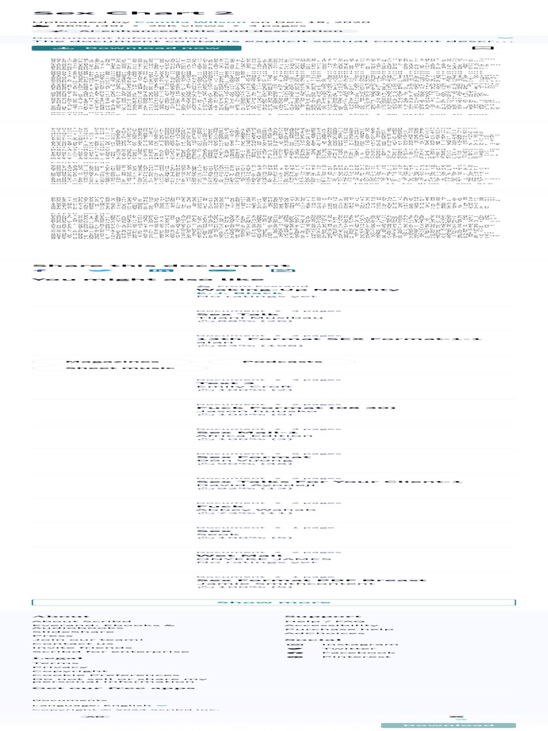 Sex Chart 2 PDF Breast | Download Free PDF | Scribd | Electronic Publishing