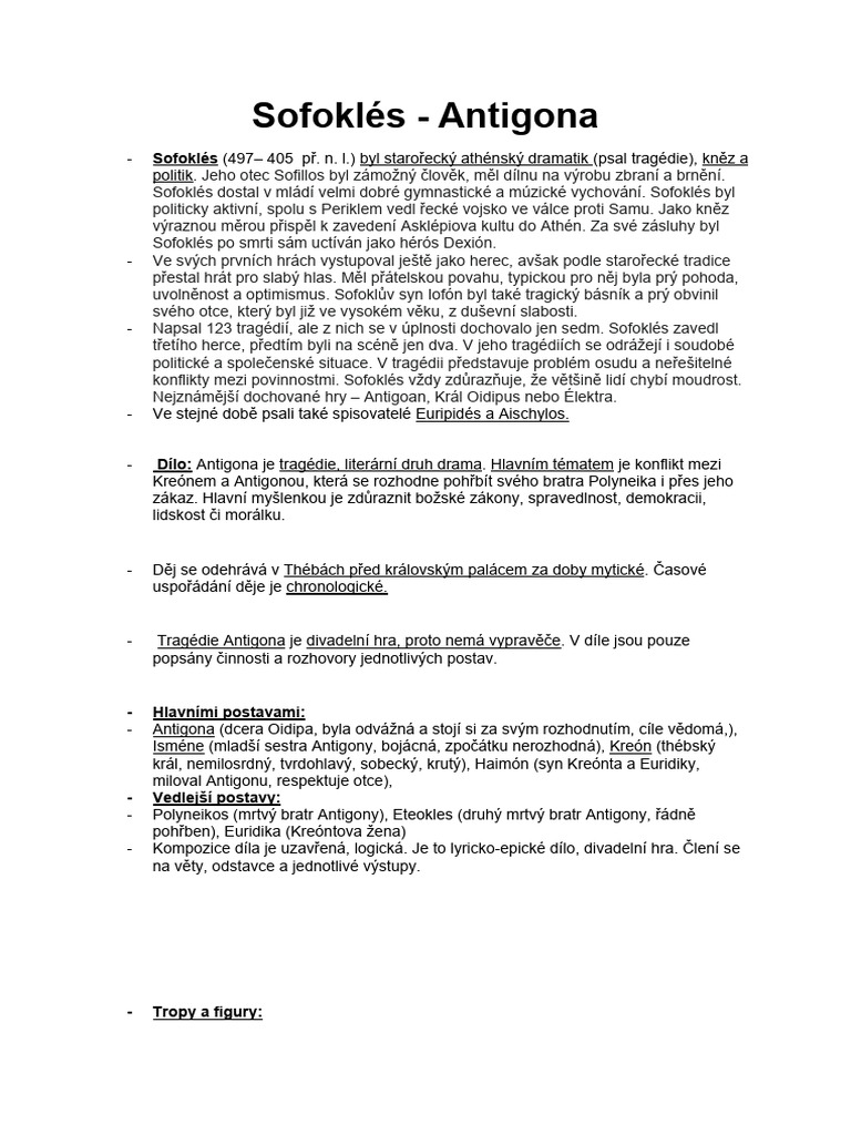 Sofokles Antigona | PDF
