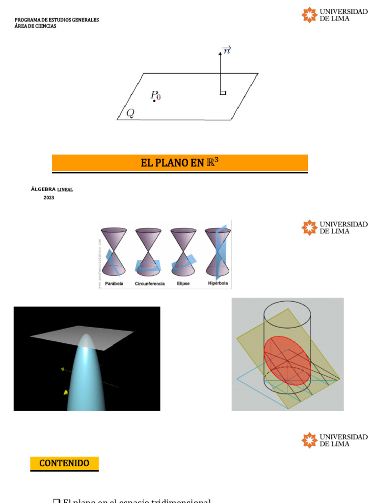10 - El Plano en r3 Al 2023 | PDF | Ecuaciones | Variable (Matemáticas)