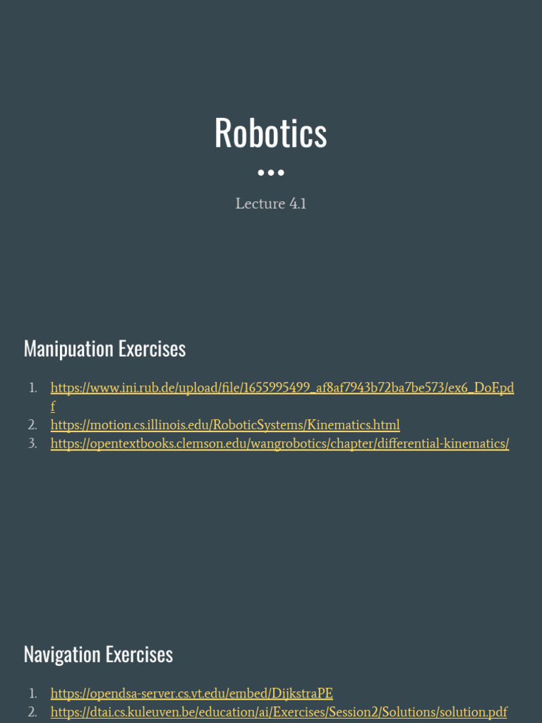 Robotics | PDF | Kinematics | Robotics