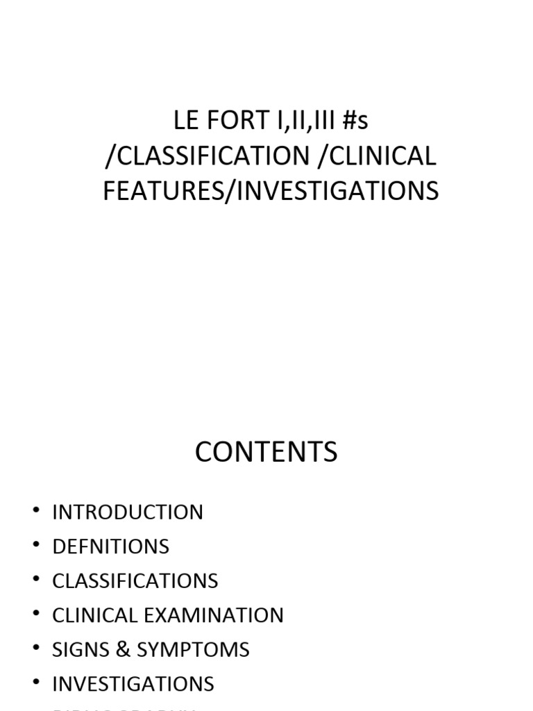 Le Fort I, Ii, Iii | PDF | Musculoskeletal System | Skeletal System