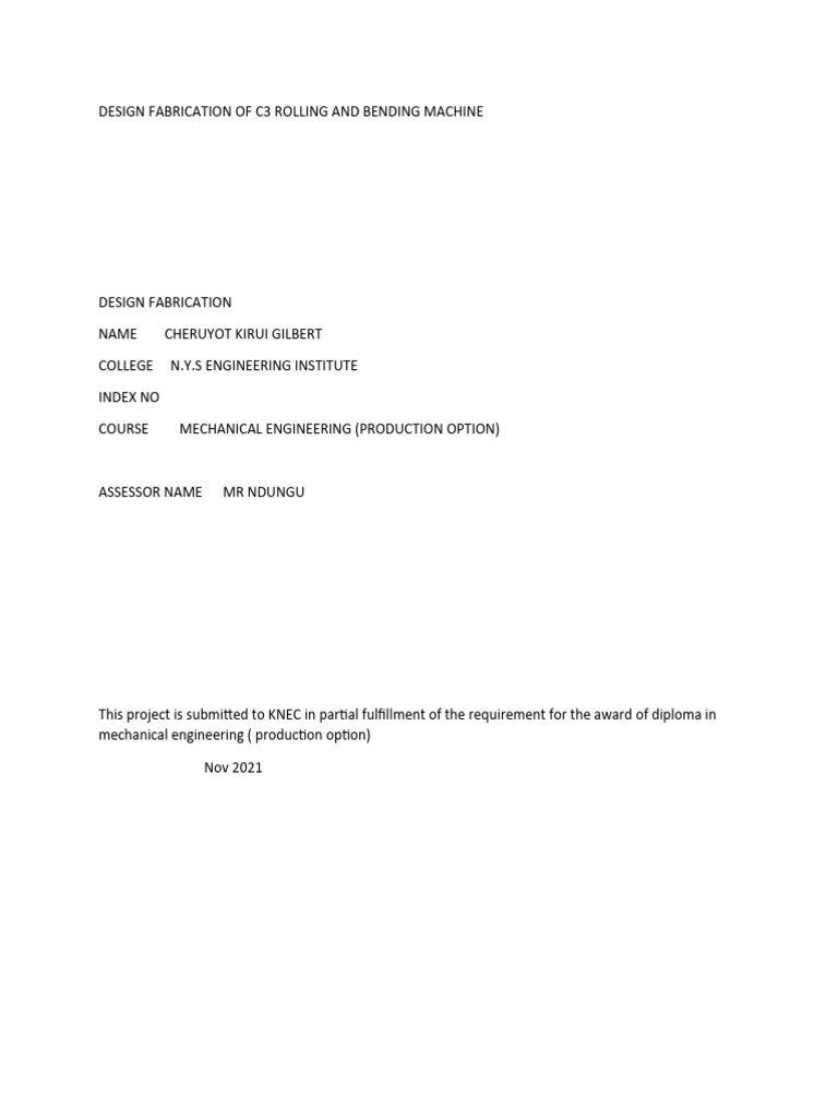 Gilbert Project Final Document | PDF | Bending | Bearing (Mechanical)