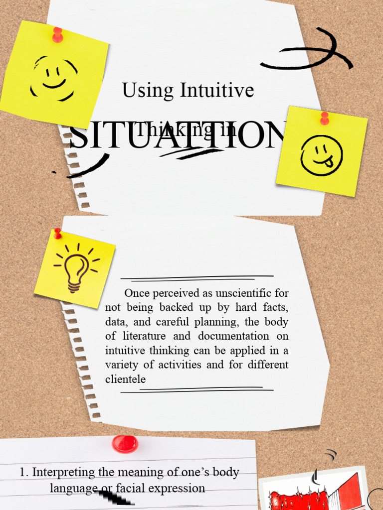 Using-Intuitive-Thinking-in-Situations_ppt | PDF | Reason | Thought