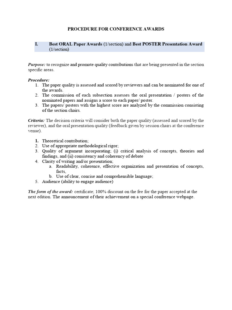 Premii in Cadrul A4L Reguli Si Criterii | PDF | Art
