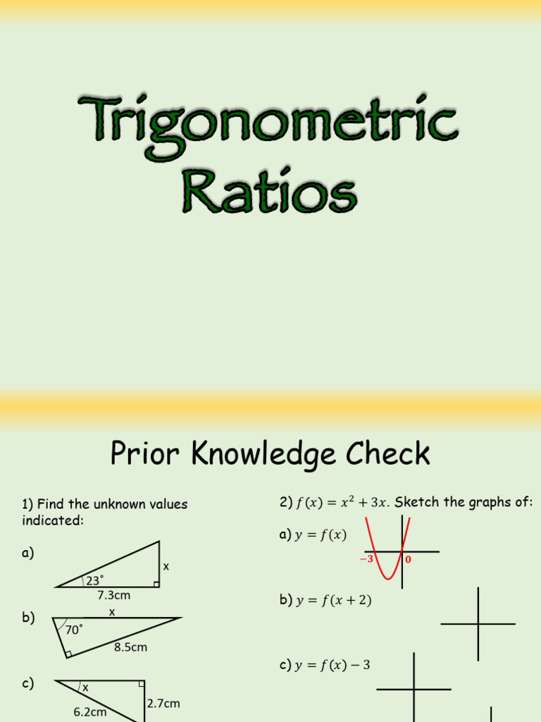 9)Trigonometric-Ratios-Notes copy | PDF | Trigonometry | Trigonometric ...