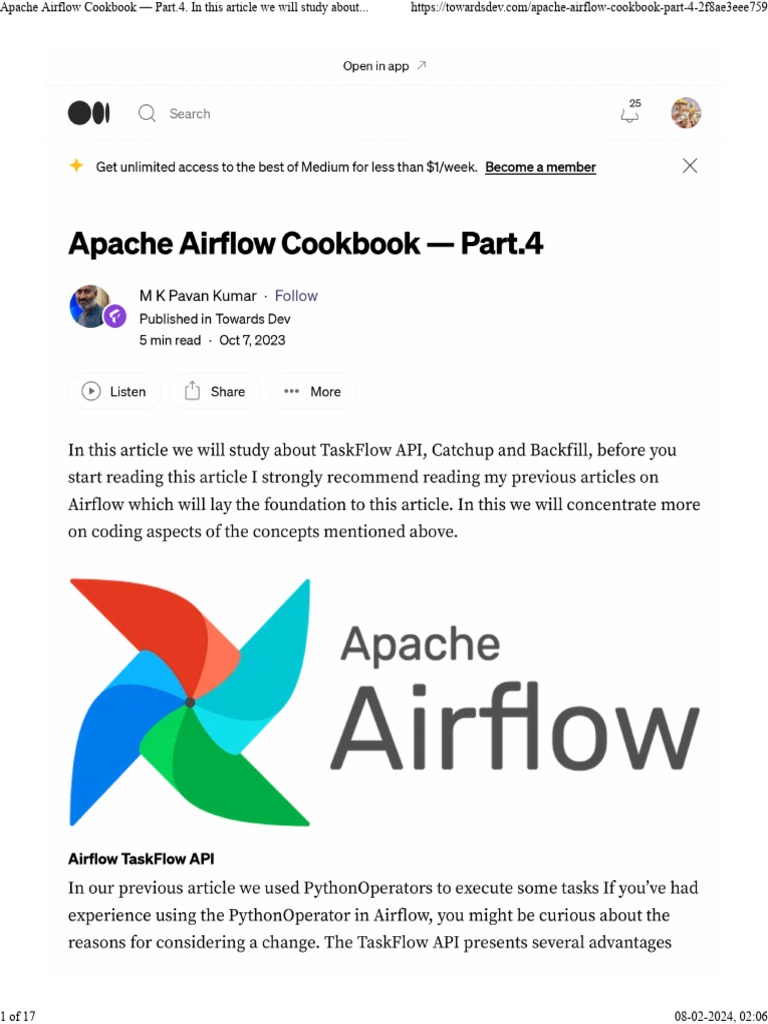 Apache Airflow Cookbook - Part.4. in This Article We Will Study About - by M K Pavan Kumar ...