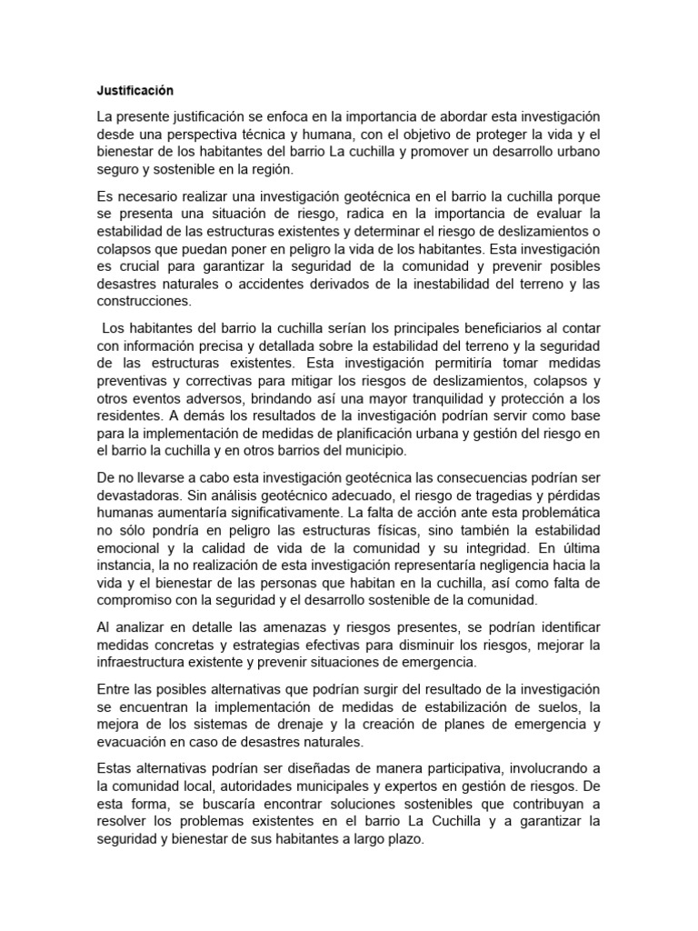 Justificación | PDF | Riesgo | Valores