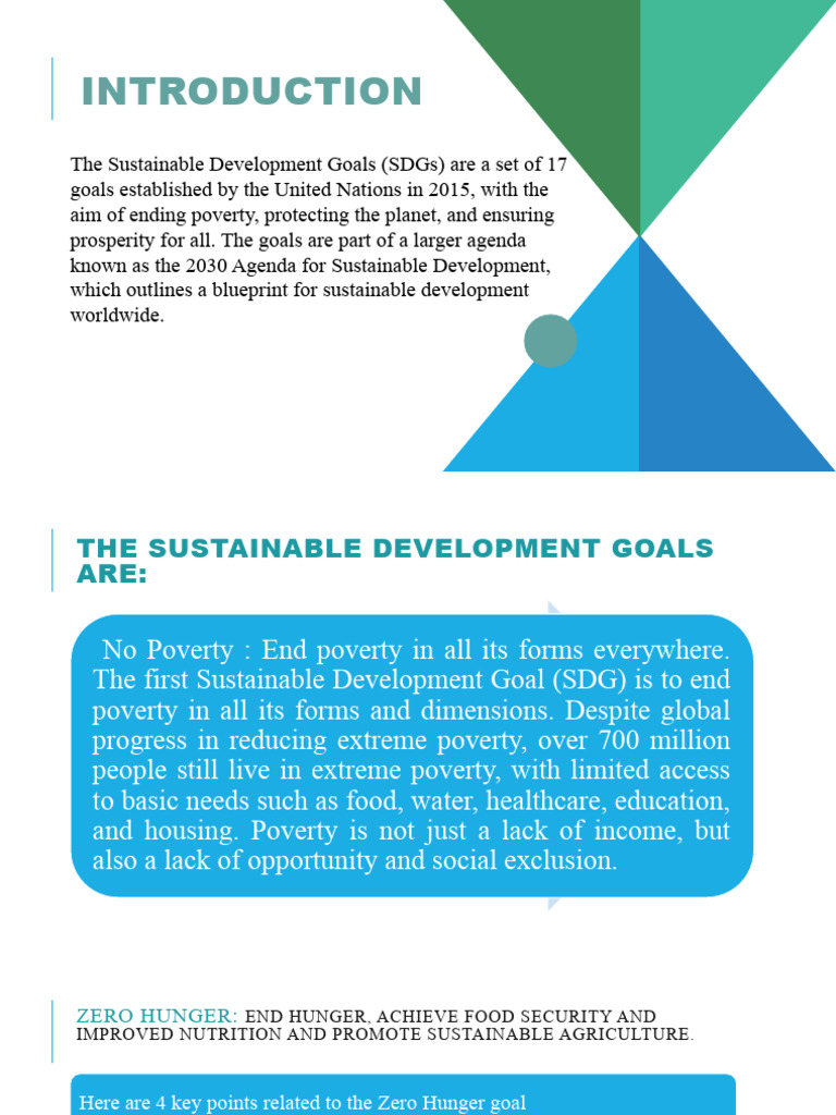 SUSTAINABLE DEVELOPMENT GOALS.ppt (BBA 2nd sem) | PDF | Food Security ...