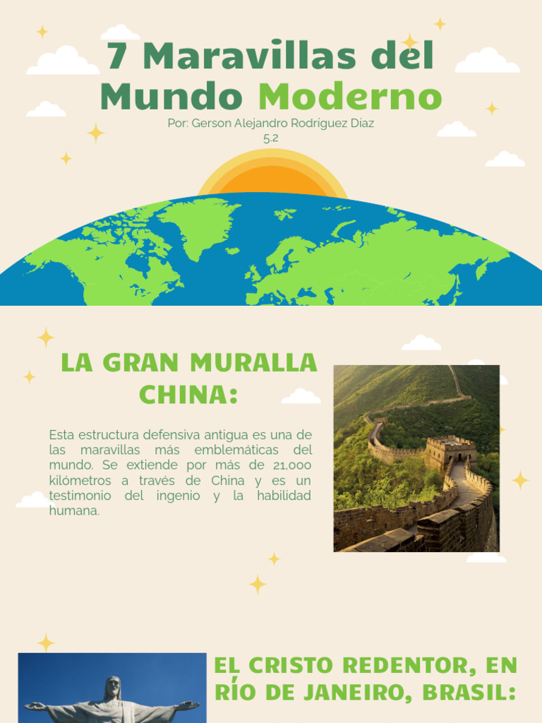 7 Maravillas del Mundo Moderno | PDF | Ciencias sociales