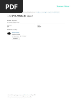 Pet Attachment and Life Impact Scale | PDF | Pet | Behavioural Sciences