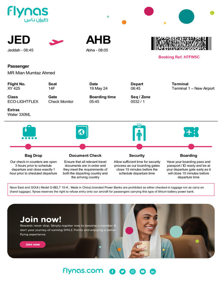 flynas Flight Information and Policies | PDF