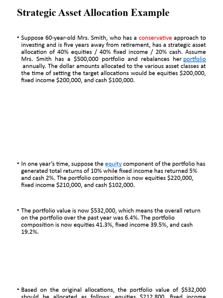 Strategic Asset Allocation | PDF | Asset Allocation | Fixed Income