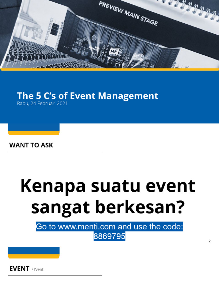 The 5 Cs of Event Managementpptx | PDF | Creativity