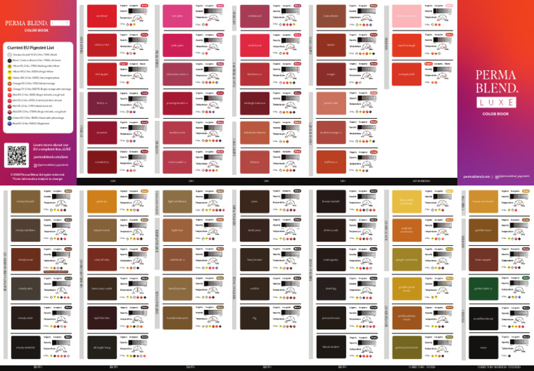 Perma Blend Color Chart Overview | PDF | Color | Visual Perception