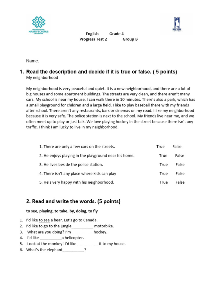 Grade 4 B | PDF