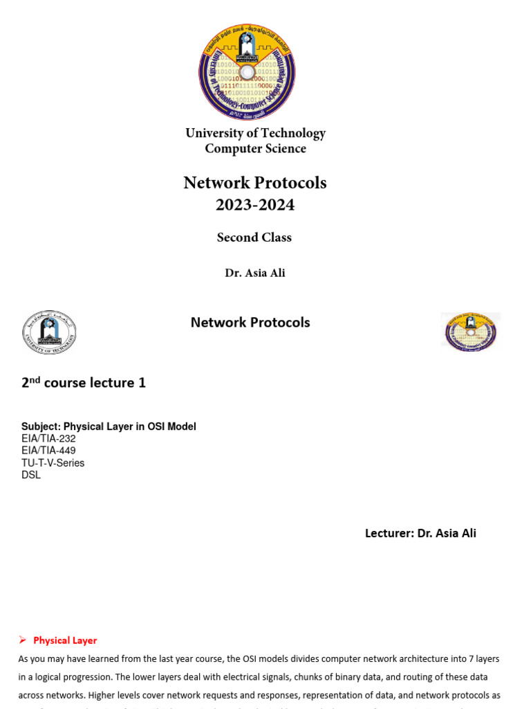 بروتوكولات الشبكة | PDF | Digital Subscriber Line | Internet Protocols