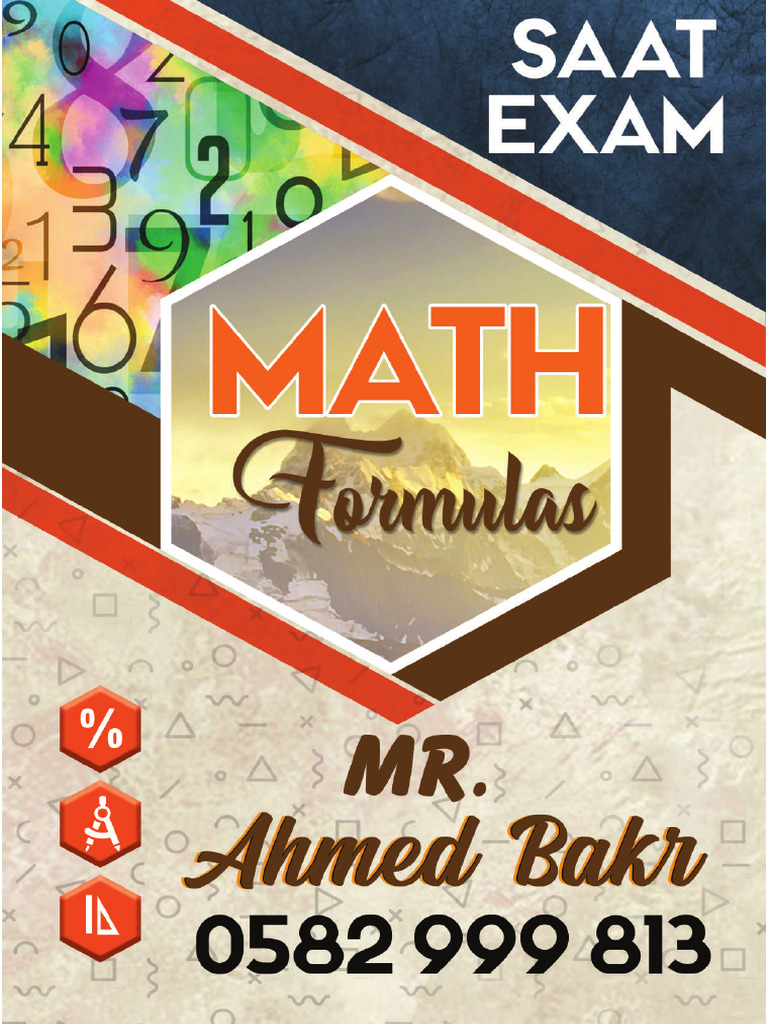 Saat Math Formulas | Download Free PDF | Function (Mathematics ...