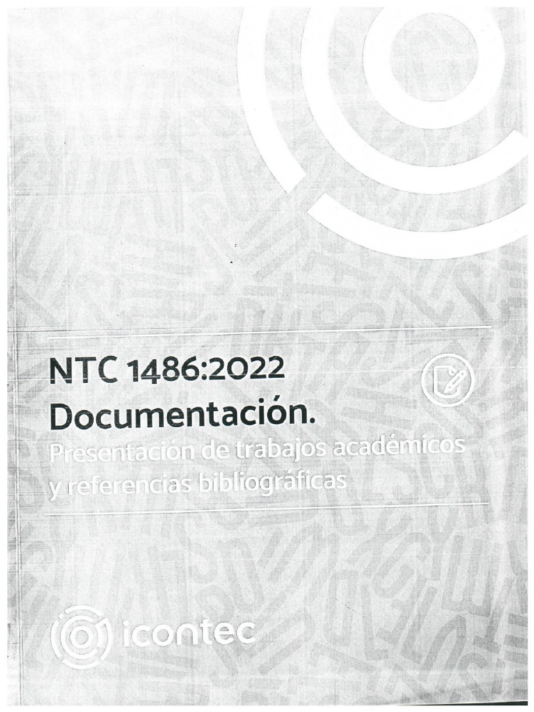 Norma NTC 1486-2022 | PDF