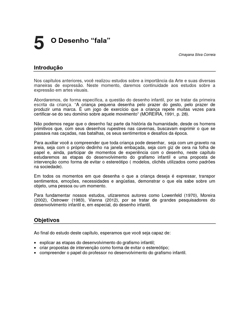 Capitulo5 ODesenhoFala PDF | PDF | Arte Rupestre | Desenho