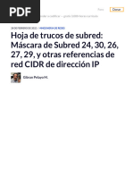 Máscaras de Subred 2 | PDF | Dirección IP | Protocolos de internet