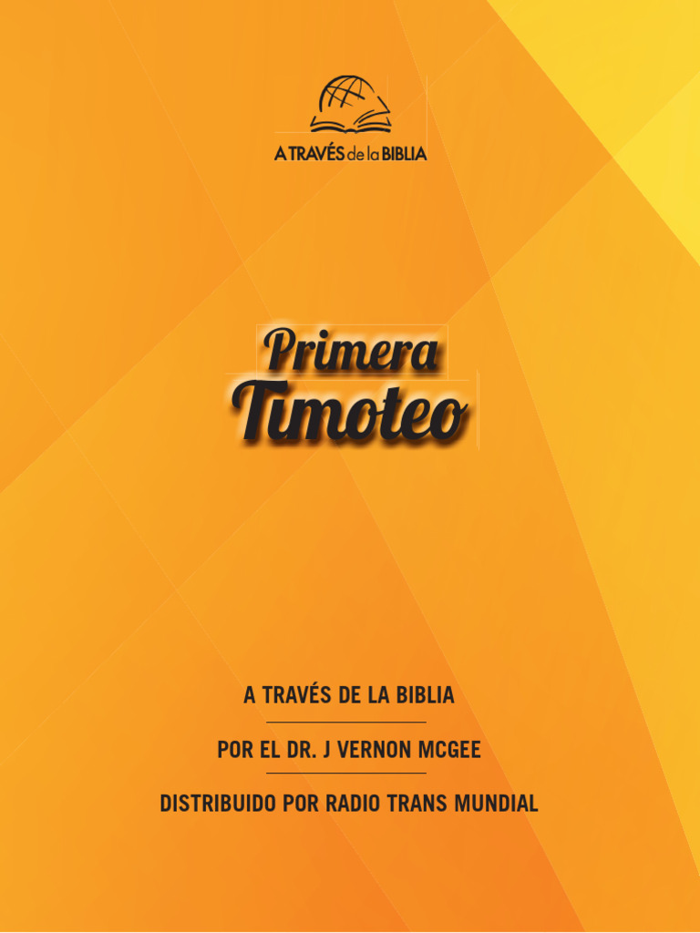 1 Timoteo Notas y Bosquejos ATB | PDF | Pablo el apóstol | Iglesia cristiana
