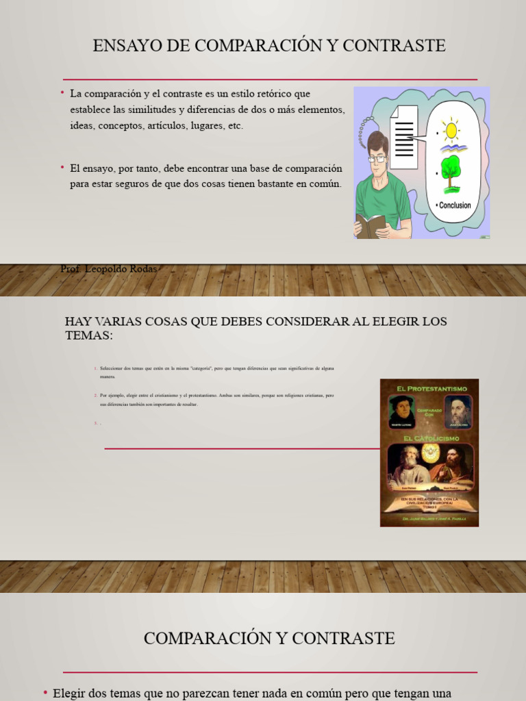 8.1 Semana 8 Ensayo de comparación y contraste | PDF | Ensayos