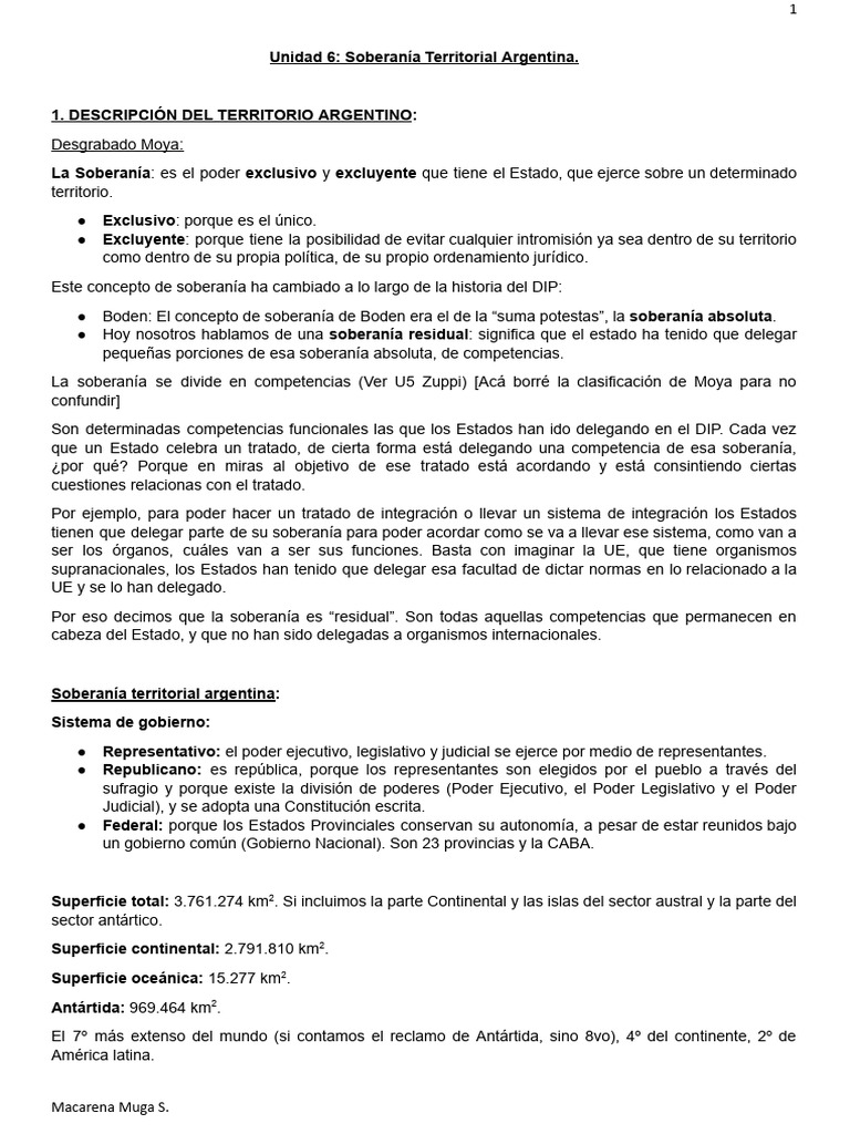 Unidad 6 MACA | PDF | Argentina