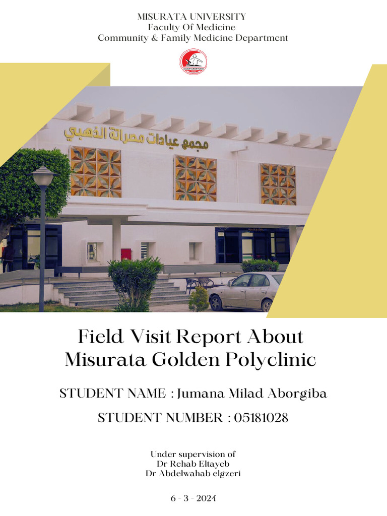Field Visit Report | PDF | Clinic | Dentistry