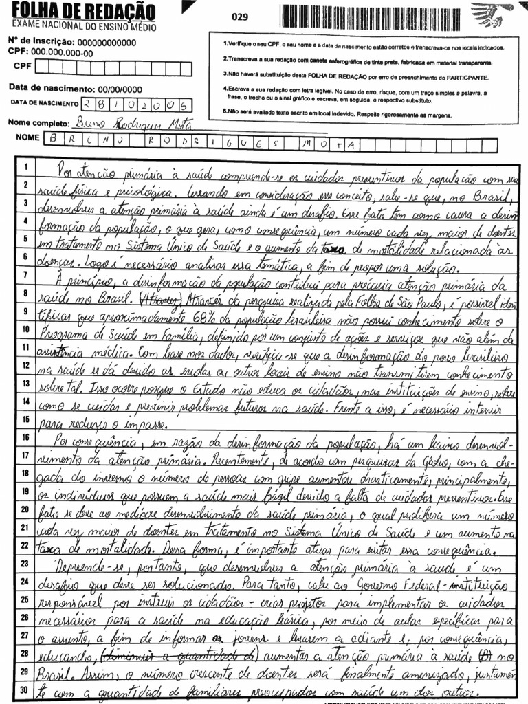 Redação Causa e Consequência | PDF