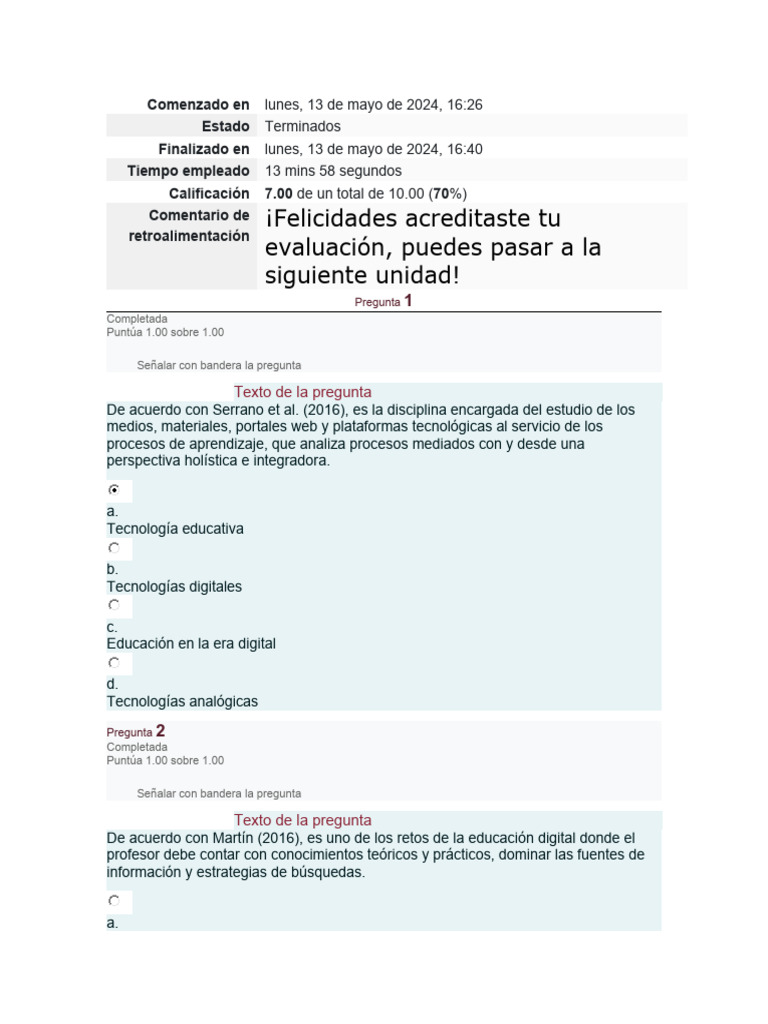 EXAMEN DE USICAM UNIDAD 1 Curso Del Manejo y Dominio Del Lenguaje y La ...