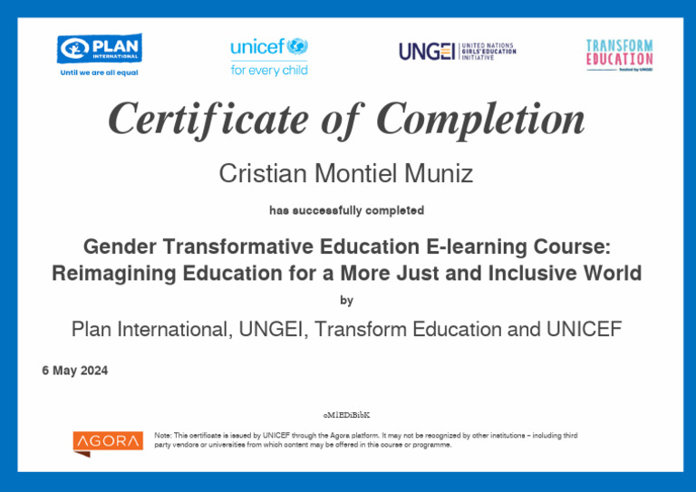 UNICEF Gender Transformative Education For A More Just and Inclusive ...