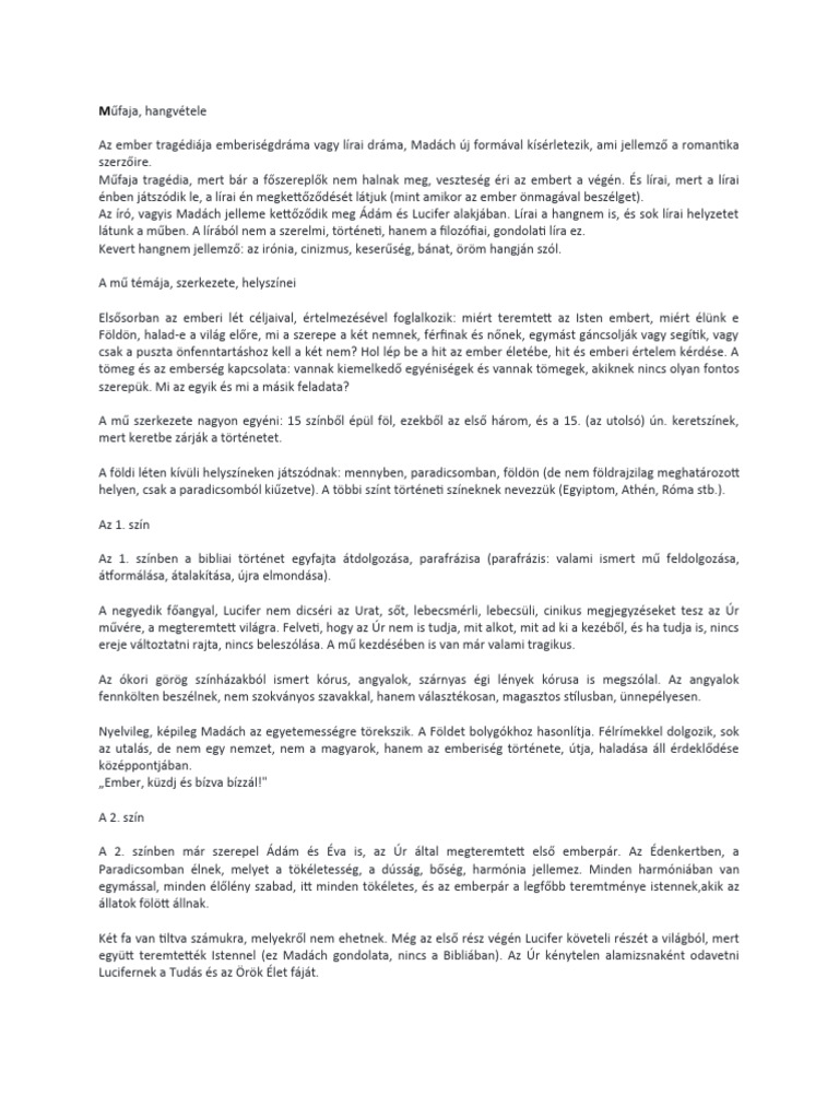 Az ember tragédiája | PDF