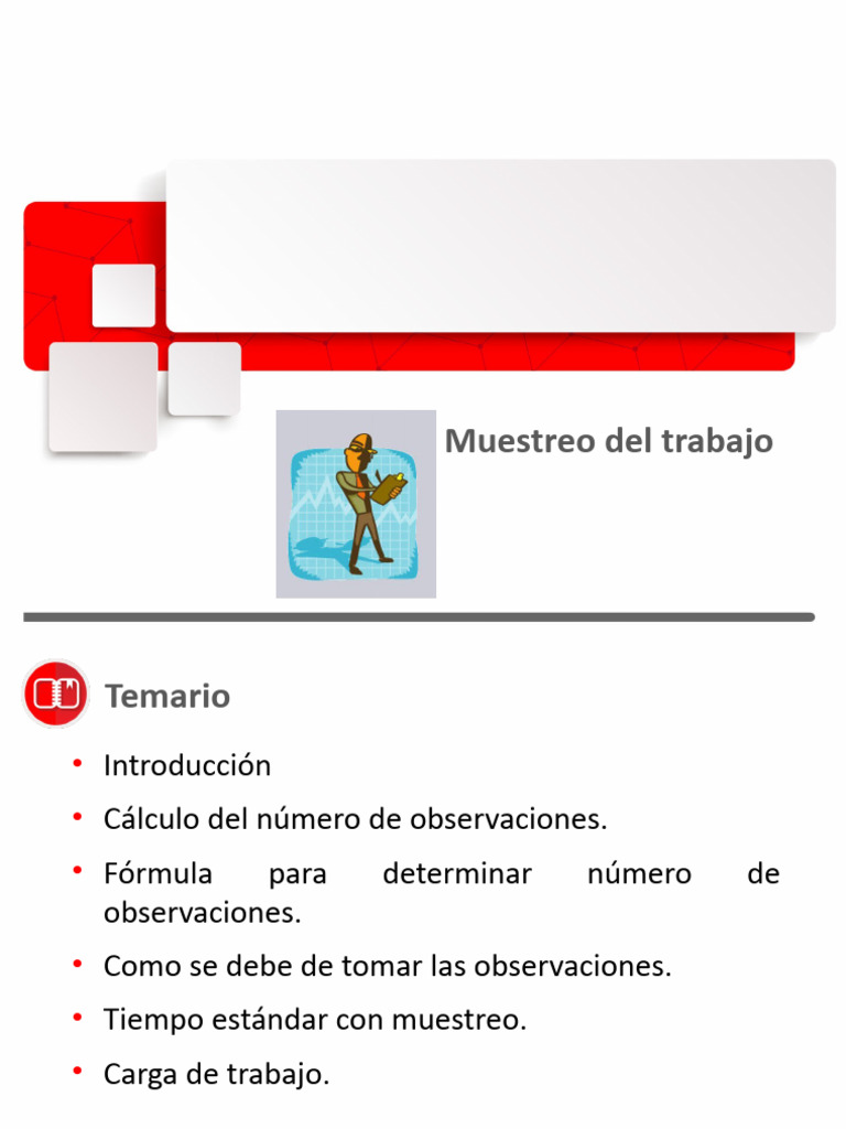 S9 Muestreo Del Trabajo Pdf Muestreo Estadísticas