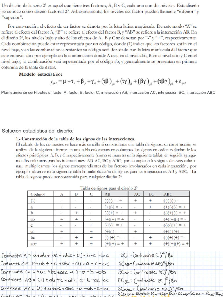 Diseño Factorial 2 A La 3 | PDF