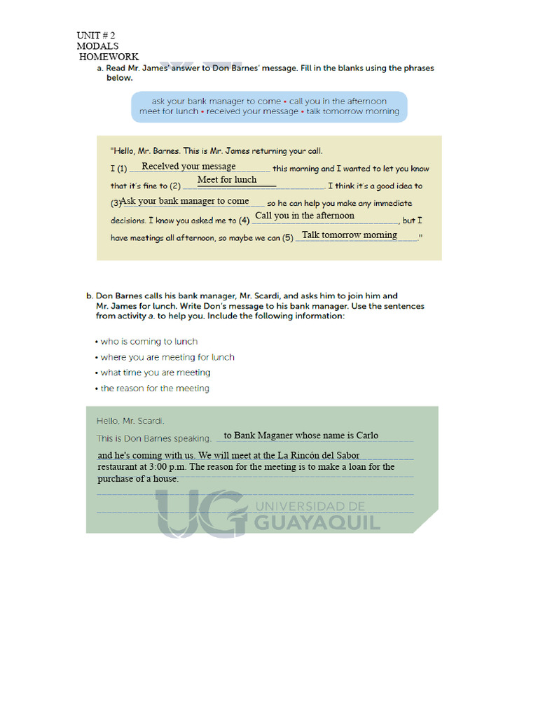 Unit # 2 Modals | PDF