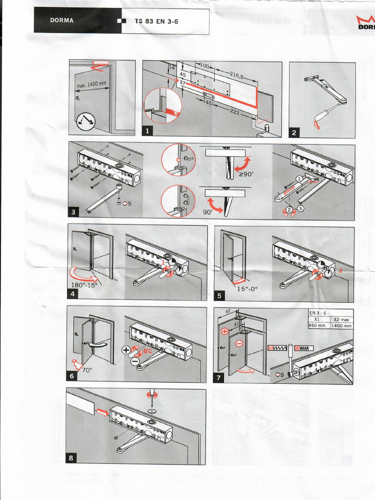 Door Closer Ts83 En3-6 Bca | PDF
