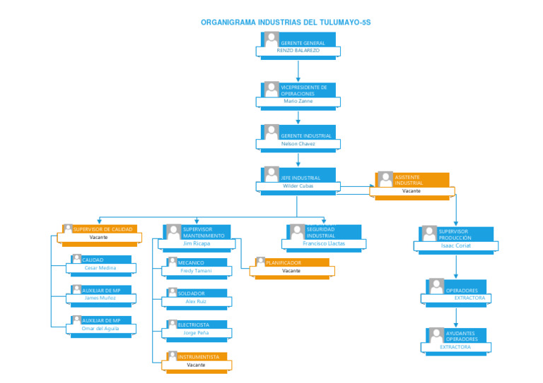 Organigrama Industrial 5S | PDF