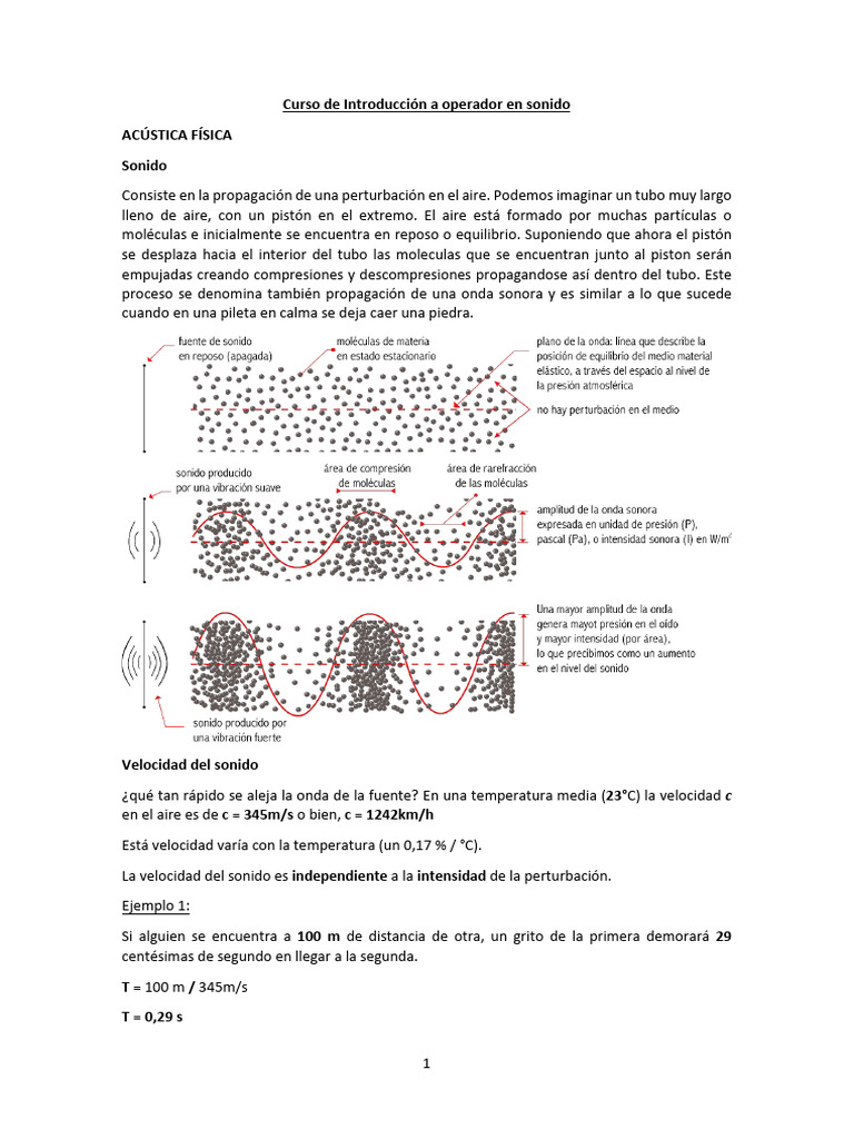 Curso Básico de Acústica Física | PDF | Sonido | Hertz